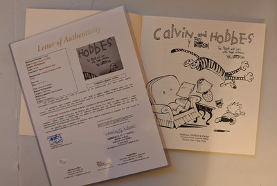 **Bill Watterson Signed Calvin and Hobbes Book w/COA & Provenance ...