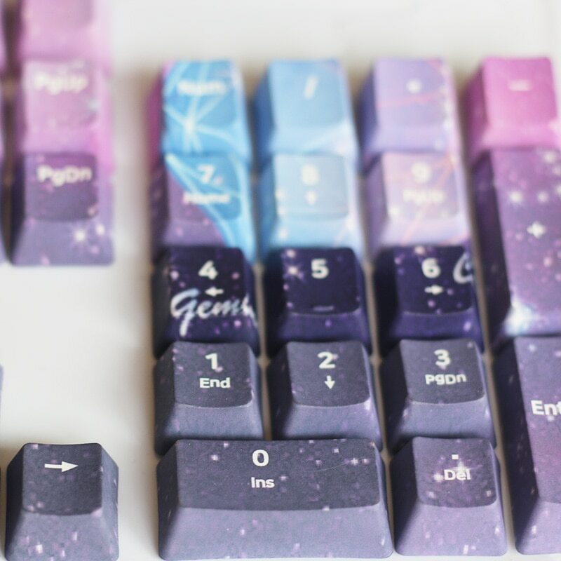 Starry Sky PBT Mechanical Keyboard Keycaps key cap custom Sublimation ...