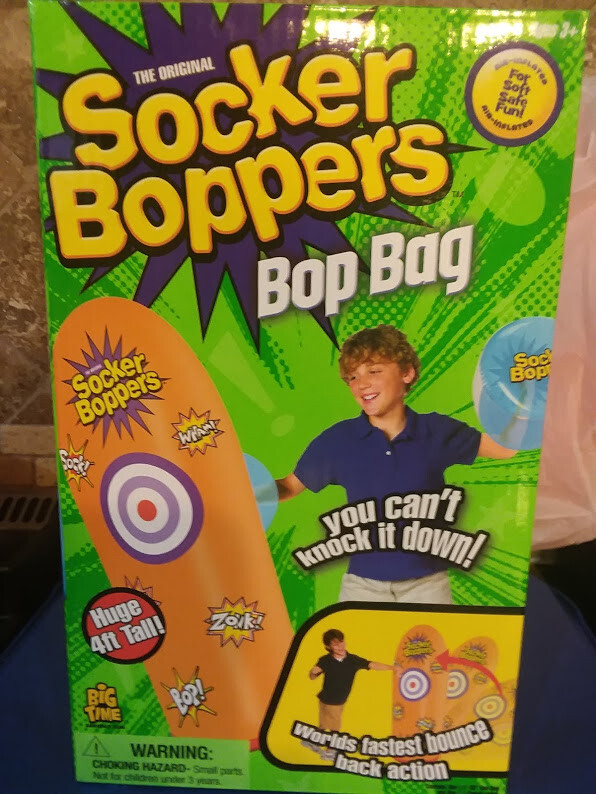 THE ORIGINAL SOCKER BOPPERS,BOP BAG, AGE3+,OVER 4FT TALL NEW UNOPENED ...
