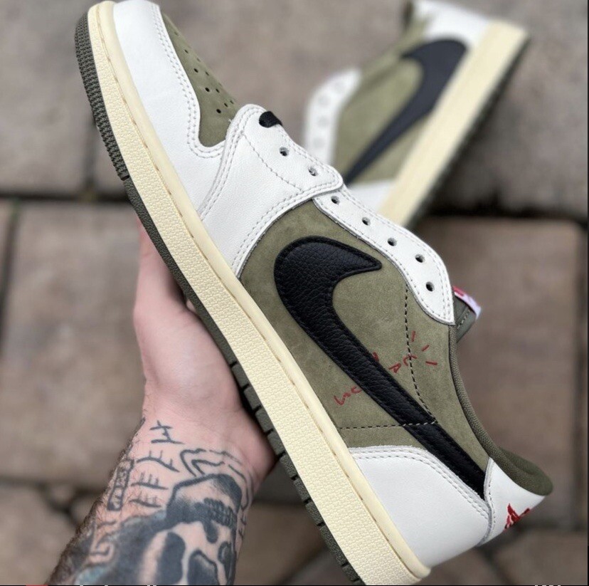 UNRELEASED Jordan 1 Low Travis Scott Reverse Olive | eBay