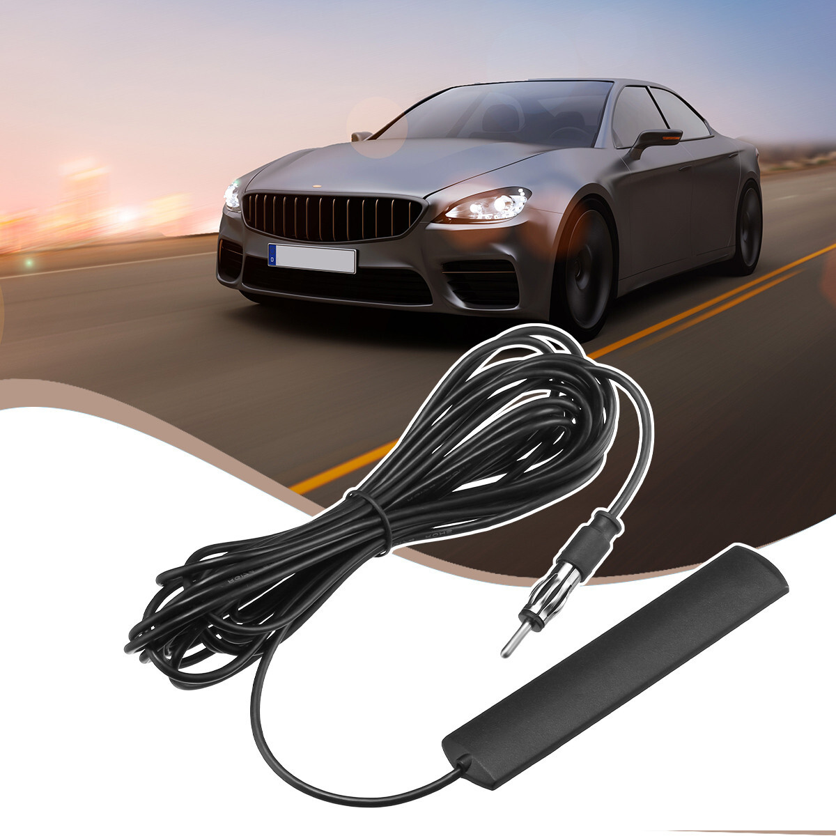 Car Radio Stereo Hidden Antenna Stealth FM AM For Vehicle Truck ...
