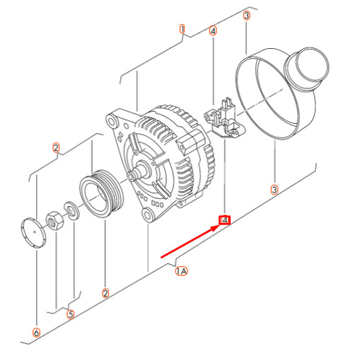 NEW AUDI A3 8P ALTERNATOR VOLTAGE REGULATOR 070903803E ORIGINAL NO DUTY ...