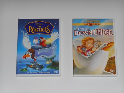 Disney The Rescuers & The Rescuers Down Under Gold Collection 2 DVD ...