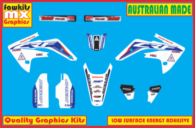 HONDA CRF 150R-RB 2007-2024 WHITE MX GRAPHICS KIT DECALS STICKER KIT ...