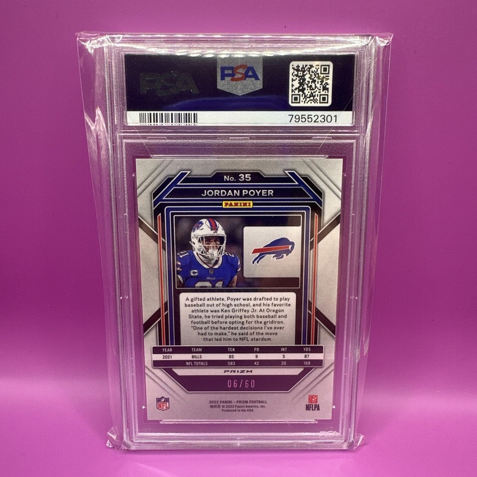 2022 Jordan Potter Mint 9 Orange Wave Buffalo Bills /60 | eBay