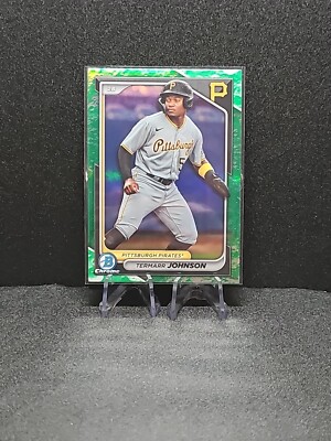 Termarr Johnson Bowman Chrome Green Grass Parallel #BCP-24 | eBay