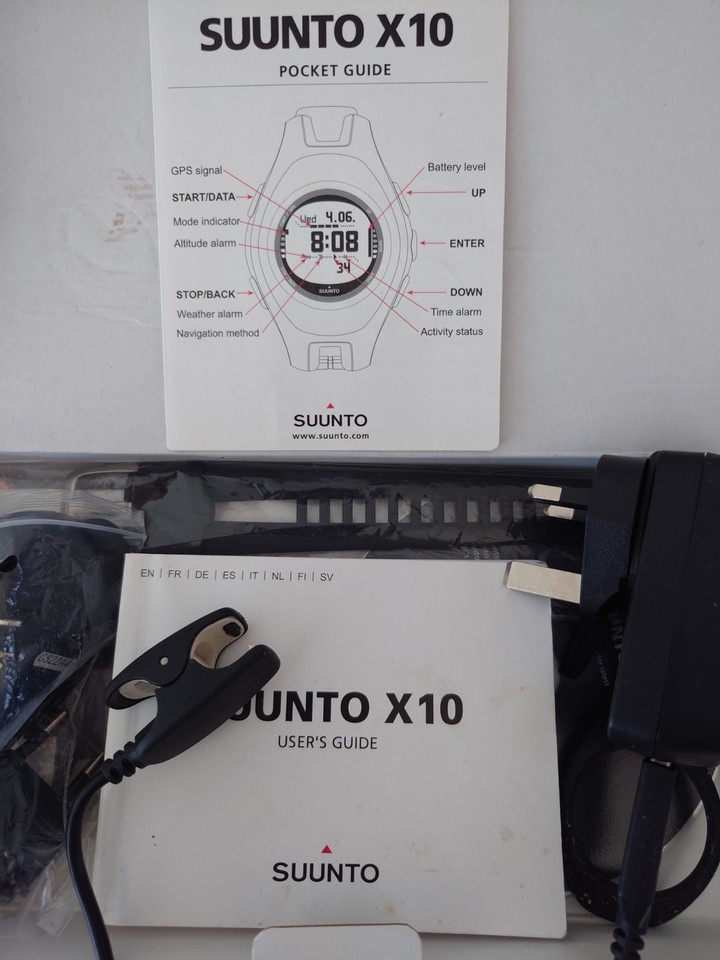 Suunto X10 Military GPS Watch. See photos for condition and accessories ...