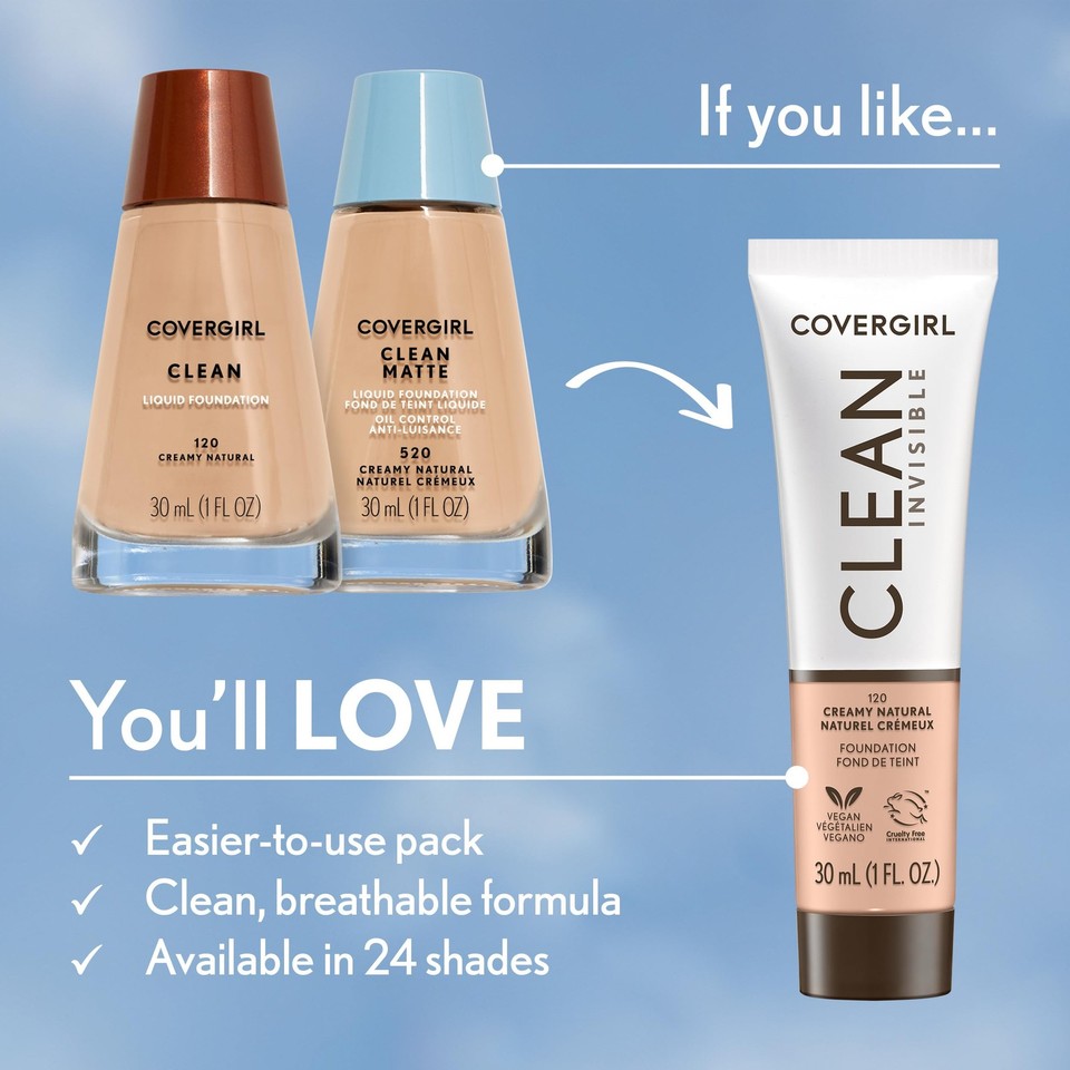 COVERGIRL Clean Matte Liquid Foundation, Deep Golden 570, Pack of 1 | eBay