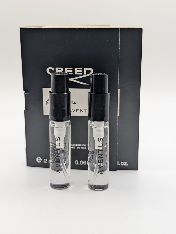 (2)Creed Aventus Cologne for men EDP Sample Set 2ml ea !!!FAST SHIPPING ...