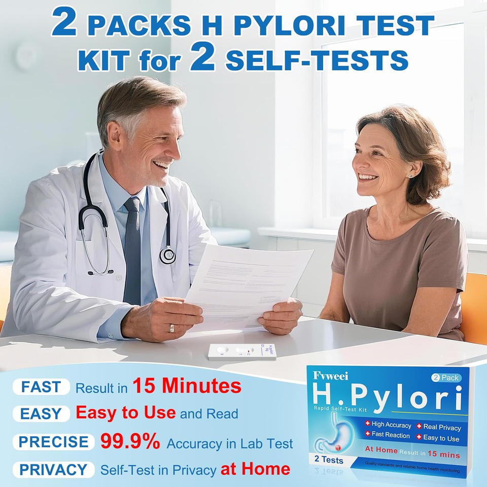 H Pylori Test Kit, H-Pylori Test, H. Pylori Stool (Antigen) Self-Test ...