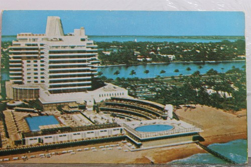 Florida FL Miami Beach Eden Roc Hotel Cabana Yacht Club Postcard Old ...