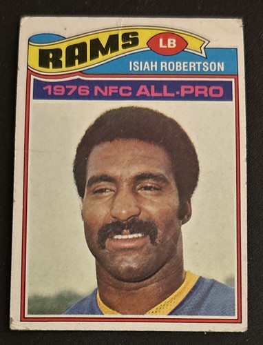 1977 Topps Isiah Robertson All-Pro Football Card #430 Rams Linebacker ...