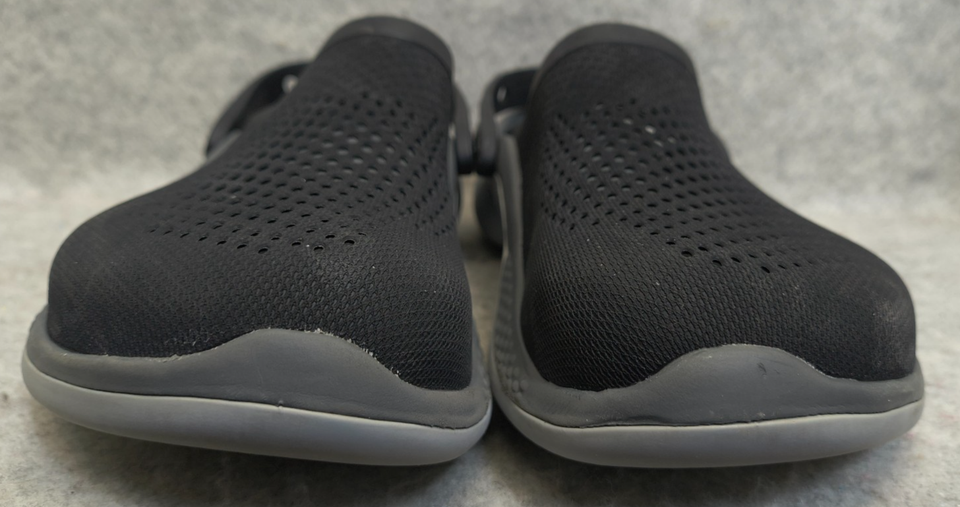 Crocs LiteRide 360 Clogs Black Grey Mens 10 Slip On No Slip Great Used ...