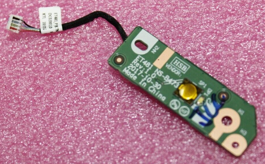Genuine Lenovo Thinkpad T480s Power Button Board with Cable NS-B473 | eBay
