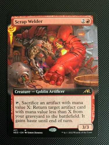 Scrap Welder - Extended Art - Kamigawa Neon Dynasty MTG | eBay