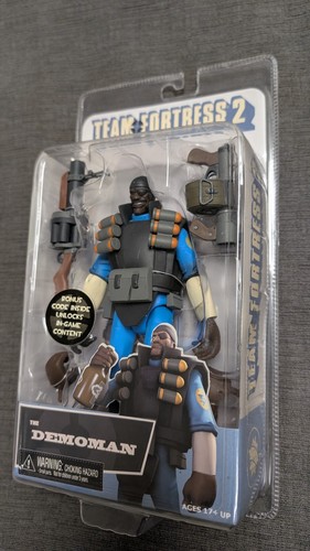 Team Fortress 2 The Demoman Blue Action Figure NECA 2013 (Sealed, Never ...