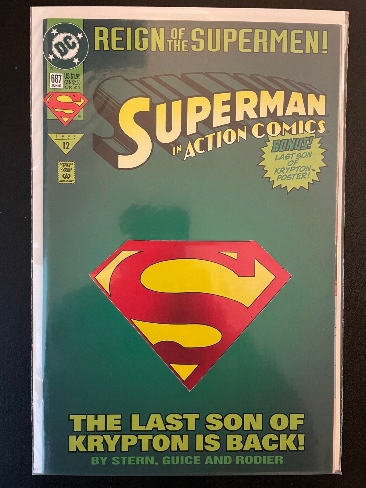 Action Comics vol.1 #687 1993 High Grade 9.2 DC Comic Book D14-27 | eBay