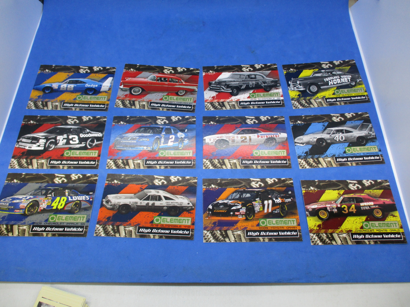 2010 Element High Octane Vehicle complete set of 12 rare insert cards ...