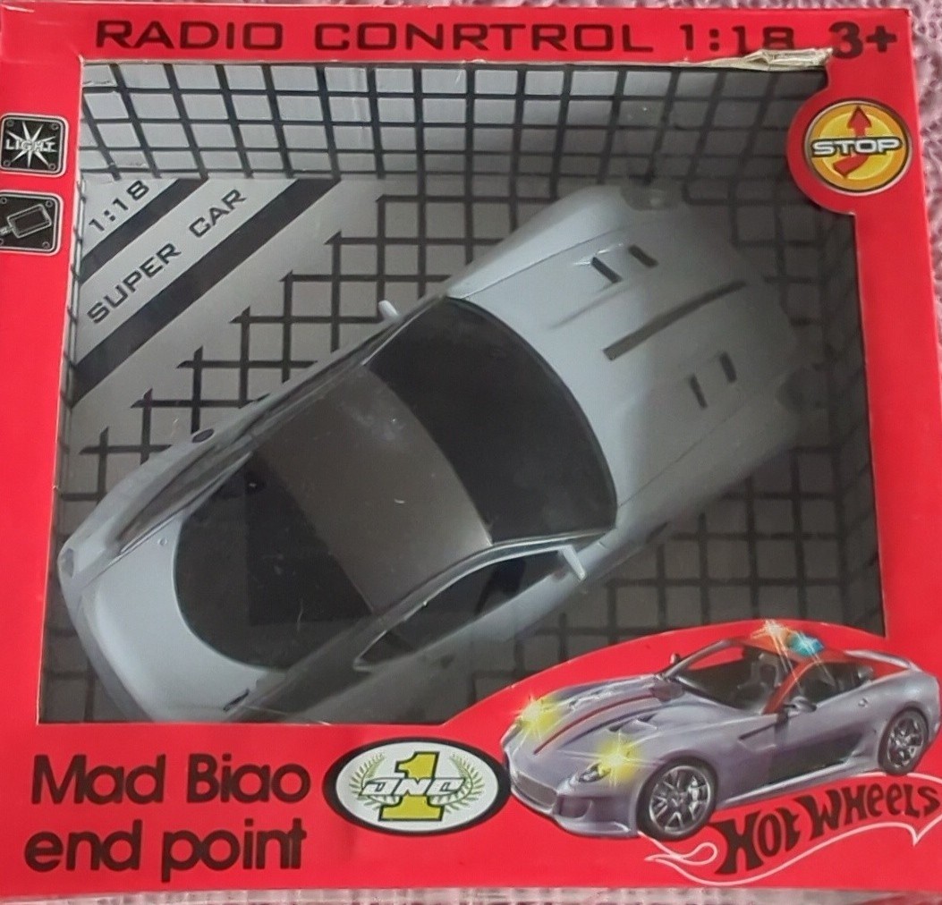 HOT WHEELS RADIO CONTROL CAR MAD BIAO END POINT 1:18 POLICE REMOTE TOY ...