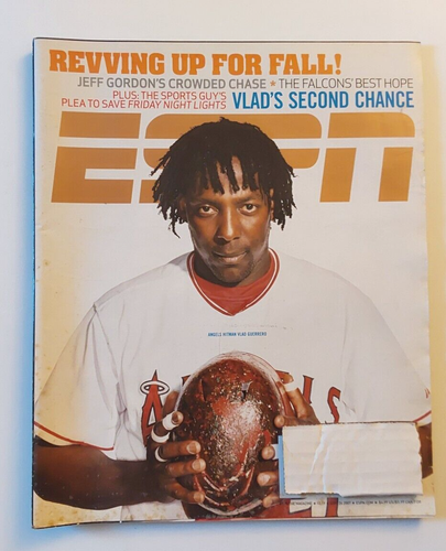 ESPN Magazine VLADIMIR GUERRERO MLB HOF - on Cover September 24, 2007 ...