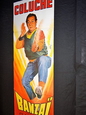 coluche BANZAI claude zidi affiche cinema mascii | eBay