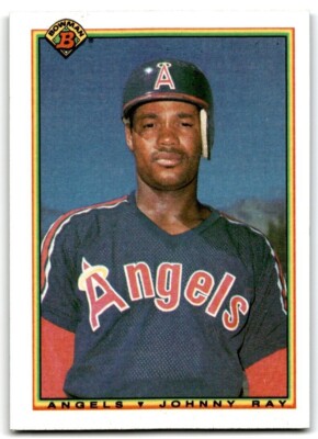 1990 Bowman Baseball Card Johnny Ray California Angels #302 | eBay