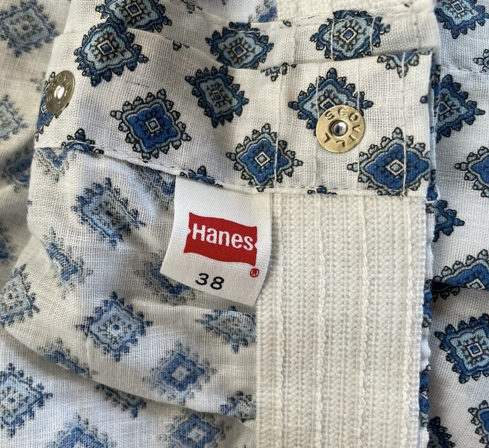 Vintage Hanes Boxers Lot Of 3 Men’s Large 38 Unique Retro Pattern 2 ...