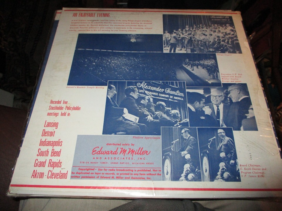 Sealed 70's DR KENNETH McFARLAND Guarding America Tonight LP Edward ...