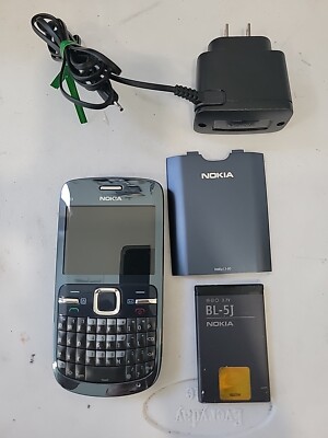 *NEW* Nokia C Series C3-00 - UNLOCKED GSM SLATE Blue Cellular Phone ...