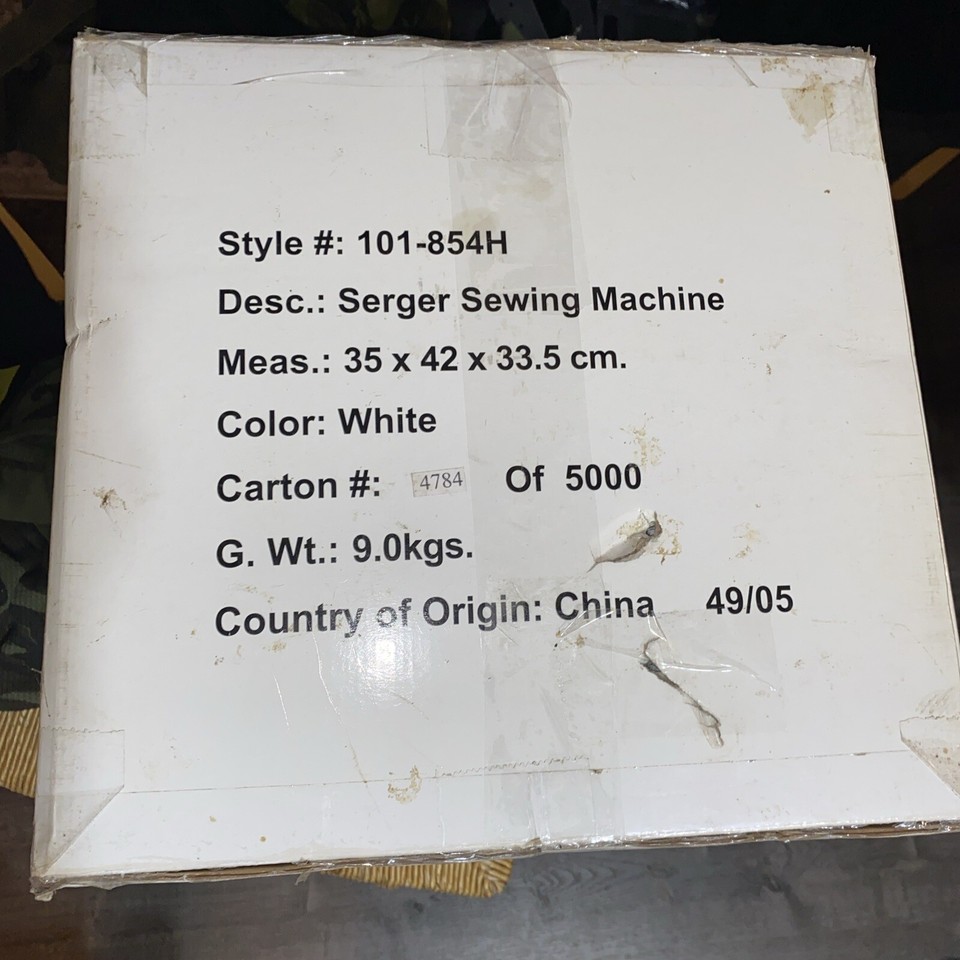 Brand New Old Stock In Org Box EURO PRO OVERLOCK SERGER MACHINE Model ...