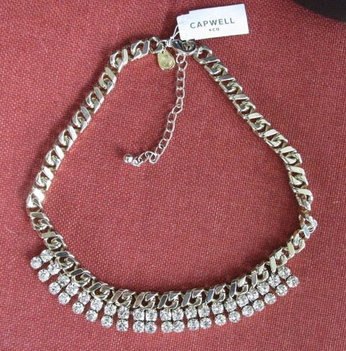 Stunning CAPWELL & CO Rhinestone Statement Necklace NWT | eBay