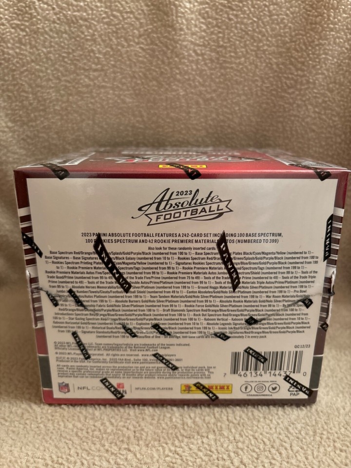 2023 Panini Absolute NFL Football Hobby Box - Factory Sealed | eBay