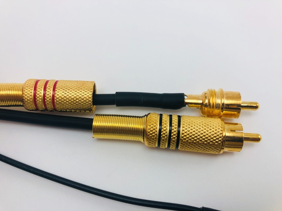 RCA x Technics SL 1200 1210 MK2 MK3 M3D MK3D MK5 MK6 Cable with 130cm ...