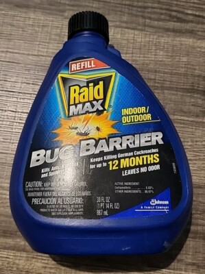 Raid Max Bug Barrier Refill Indoor/Outdoor 30oz 46500711091| eBay