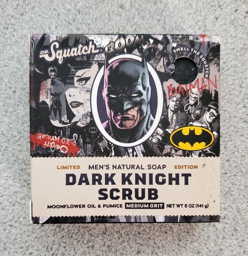 Dr. Squatch Limited Ed. Bar Soap Batman Dark Knight Scrub Med Grit 5oz ...