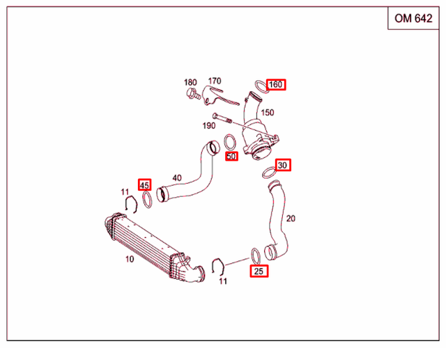 Mercedes-Benz R Class R251 Rubber Seal O Ring A0179973545 Genuine for ...