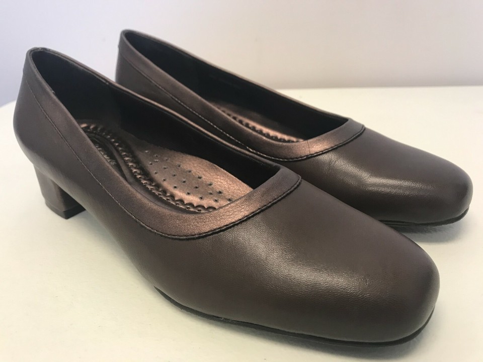 Womens Trotters Dora Mocha Copper T0514-251 Medium | eBay