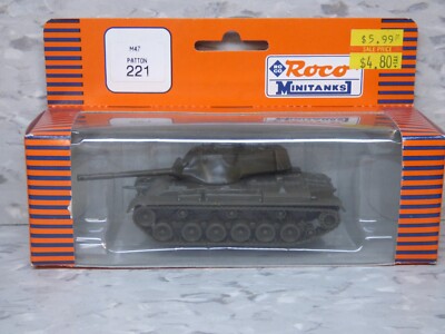 Roco Minitanks (NEW) 1/87 Z-221 Modern US M-47 Patton Medium Tank Lot ...