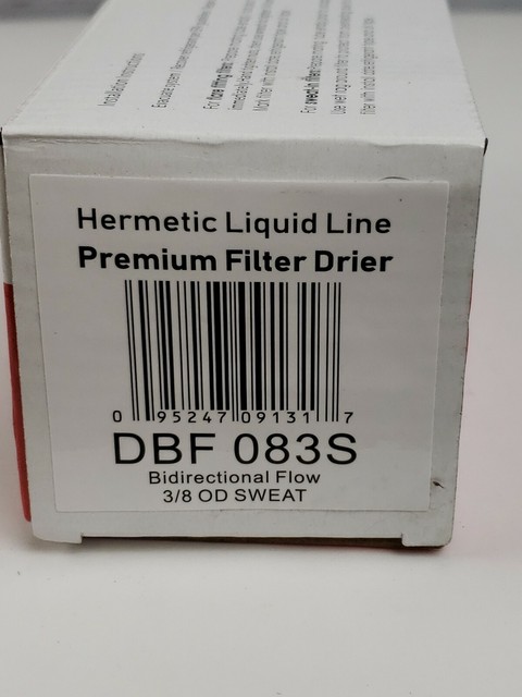 DiversiTech DBF083S Hermetic Liquid Line Premium Filter Drier for sale ...