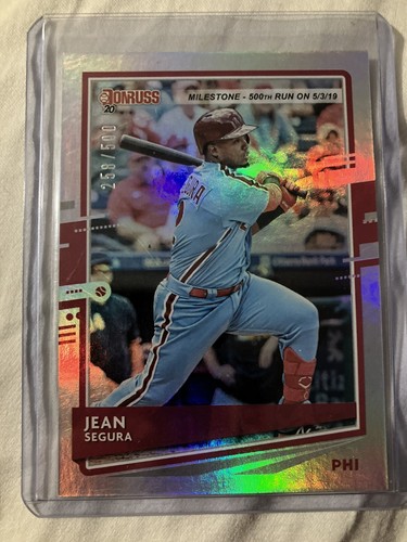 2020 Donruss Milestone Stat Line #70 Jean Segura /500 | eBay