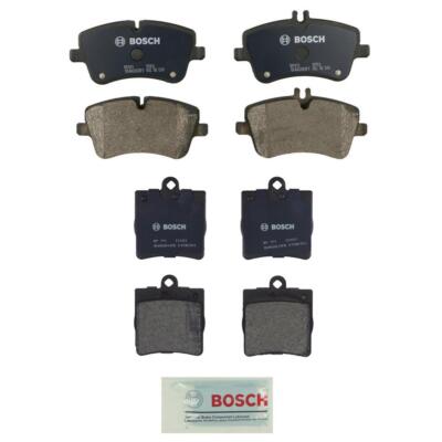 Bosch QuietCast Front & Rear Metallic Disc Brake Pads Kit For W203 R171 ...