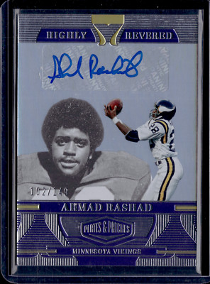 2023 Panini Plates and Patches Highly Revered Autographs Ahmad Rashad ...