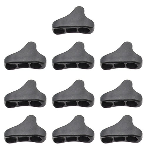 Portable Cord Rope Adjuster for Camping and Hiking 10pcs Triangles Rope ...