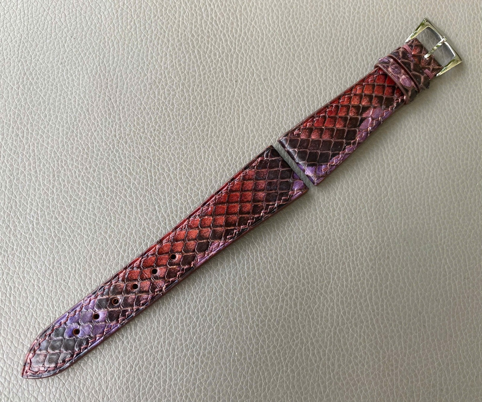 Genuine Snake Leather Watch Strap Band Size10...18 19 20 21 22 23 24 25 ...