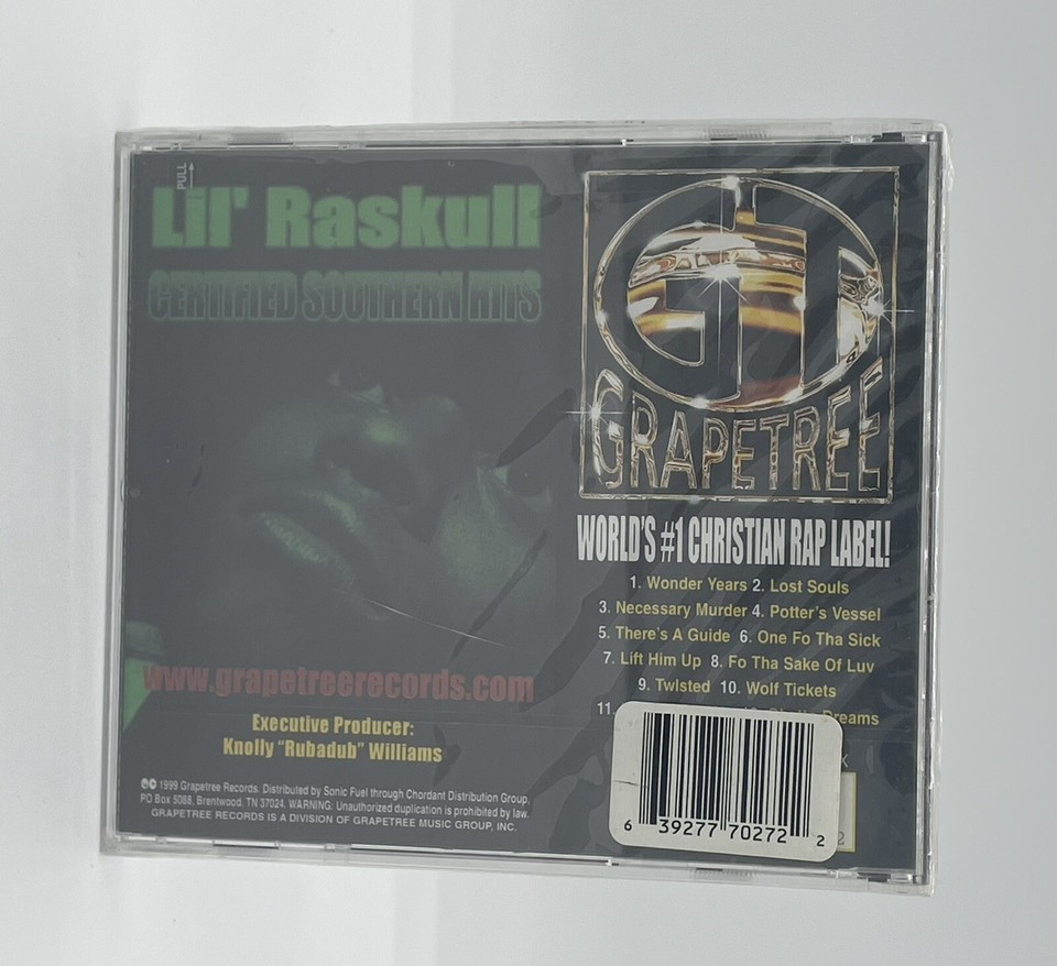 Lil’ Raskull Certified Southern Hits Brand New Sealed CD 1999 Grapetree ...