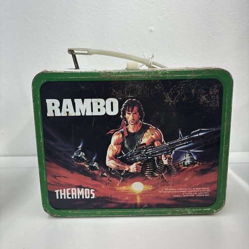 1985 Rambo Metal Lunch Box Anabasis Investments - No Thermos | eBay