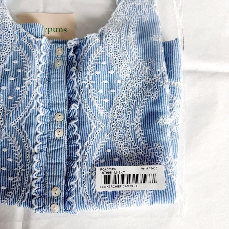 Sundance Lea Kerchief Camisole Tank NWT in Sky Blue M | eBay