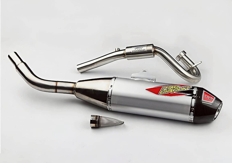 T-6 SILVER PIPE FULL SYSTEM EXHAUST MUFFLER WITH HONDA CRF300L RALLY ...