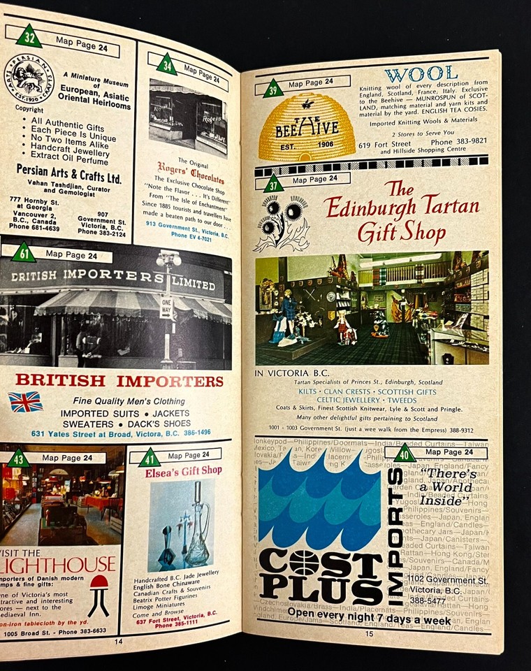 1960s Victoria BC Vancouver Island Visitor's Guide VTG Sightseeing Maps ...