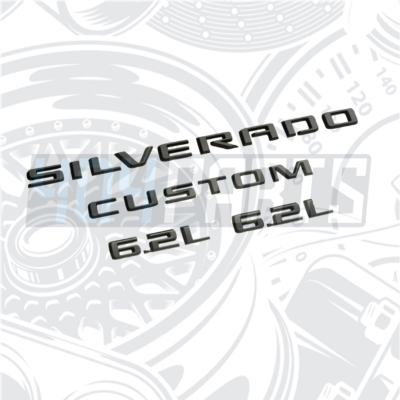 2019-2022 Chevy Silverado Custom Trail Boss 6.2 Black Emblems Package ...